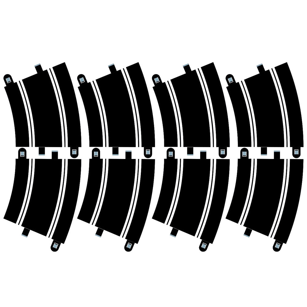 SCALEXTRIC TRACK EXTENSION PACK 6 - 8 X R3 CURVES - 57-C8555