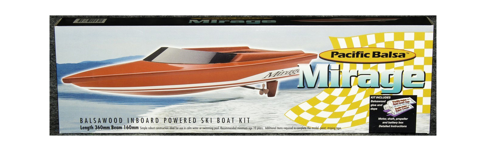 AEROFLIGHT MODELS MIRAGE BOAT KIT 360MM - AFMAMIRAGE