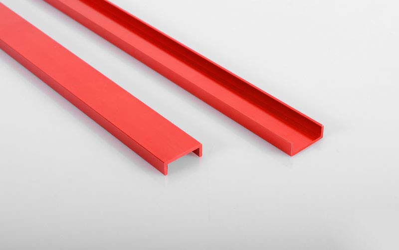 ####Semi Truck Chassis Frame Rails (Red) - RC 4WD