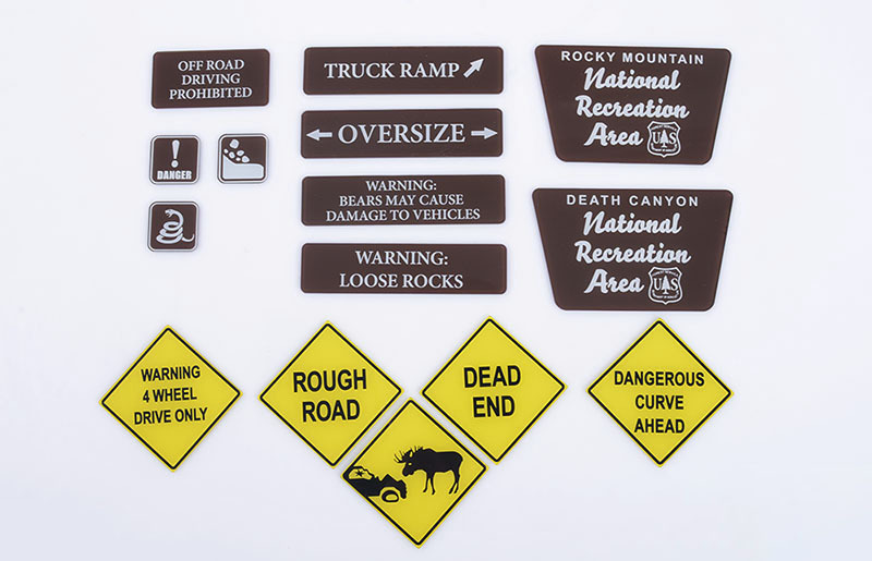 Tough Terrain Scale Signs - RC 4WD